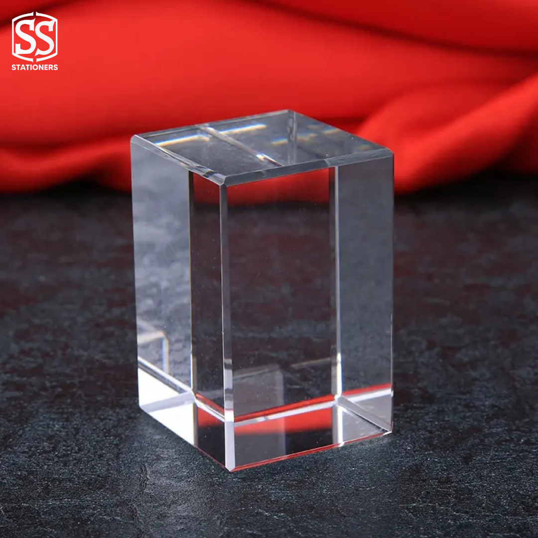Block Prism Glass Paperweight – SS Stationers