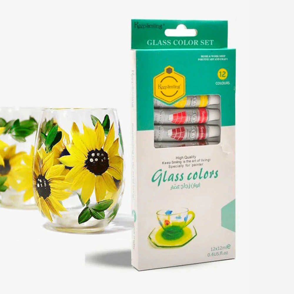 Keep Smiling Glass Color Painting Colors – SS Stationers