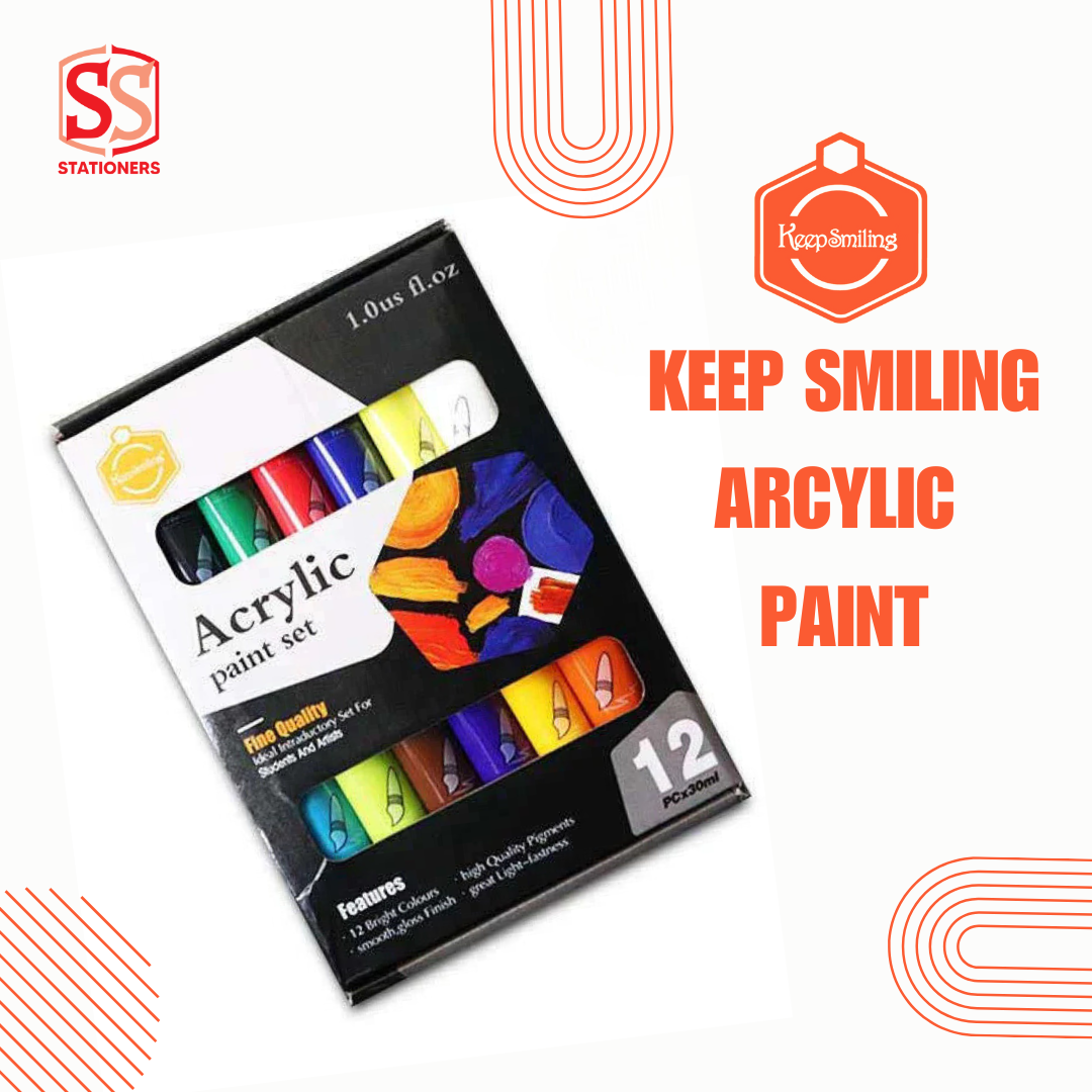 Keep Smiling Acrylic Set of 12/18/24/36 – SS Stationers