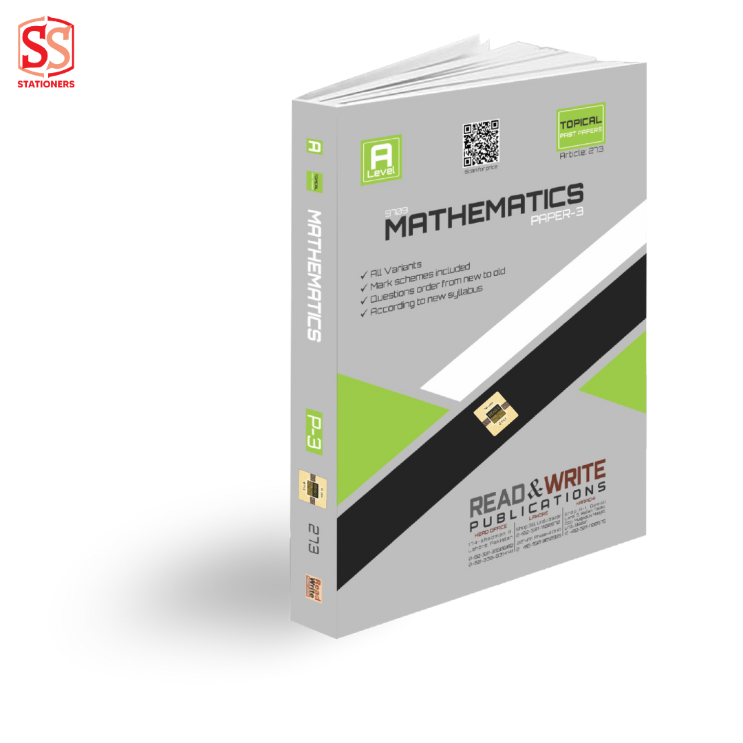 A Level Mathematics Paper 3 Topical Past Paper 273 – SS Stationers A Level Mathematics Paper 3 Topical Past Paper 273 – SS Stationers